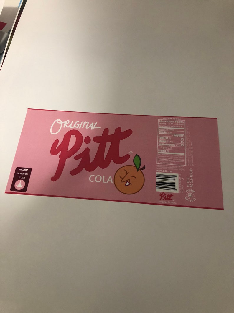 Pitt Cola Label From Gravity Falls für eine Dose Soda - Etsy.de
