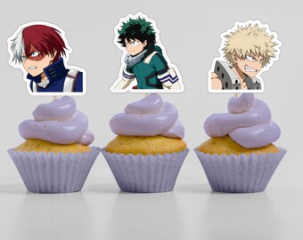 My Hero Academia Cupcake Topper - Etsy