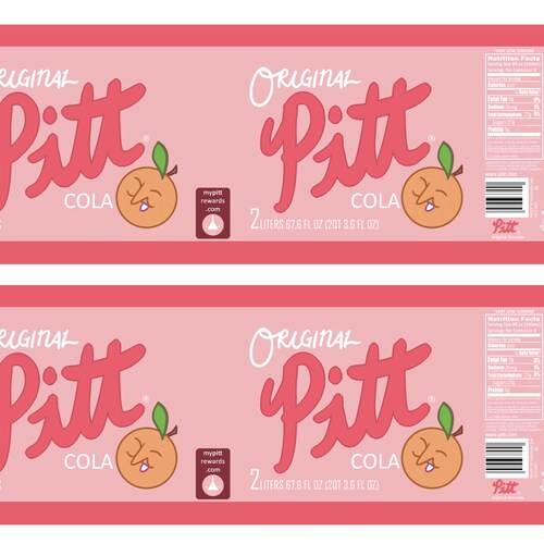 Pitt Cola Label From Gravity Falls for a 2 Litter Bottle - Etsy