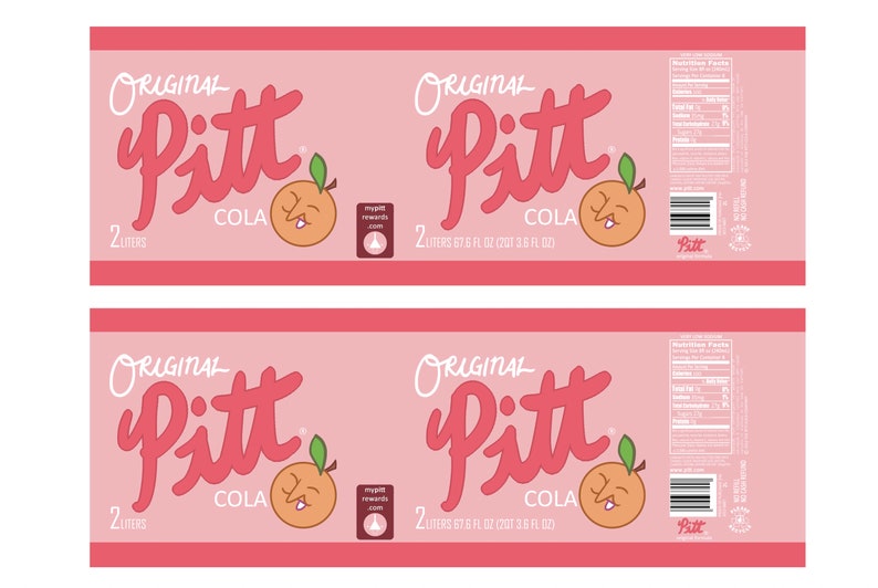 PDF to Print Pitt Cola Label From Gravity Falls for a 2 Litter Bottle ...