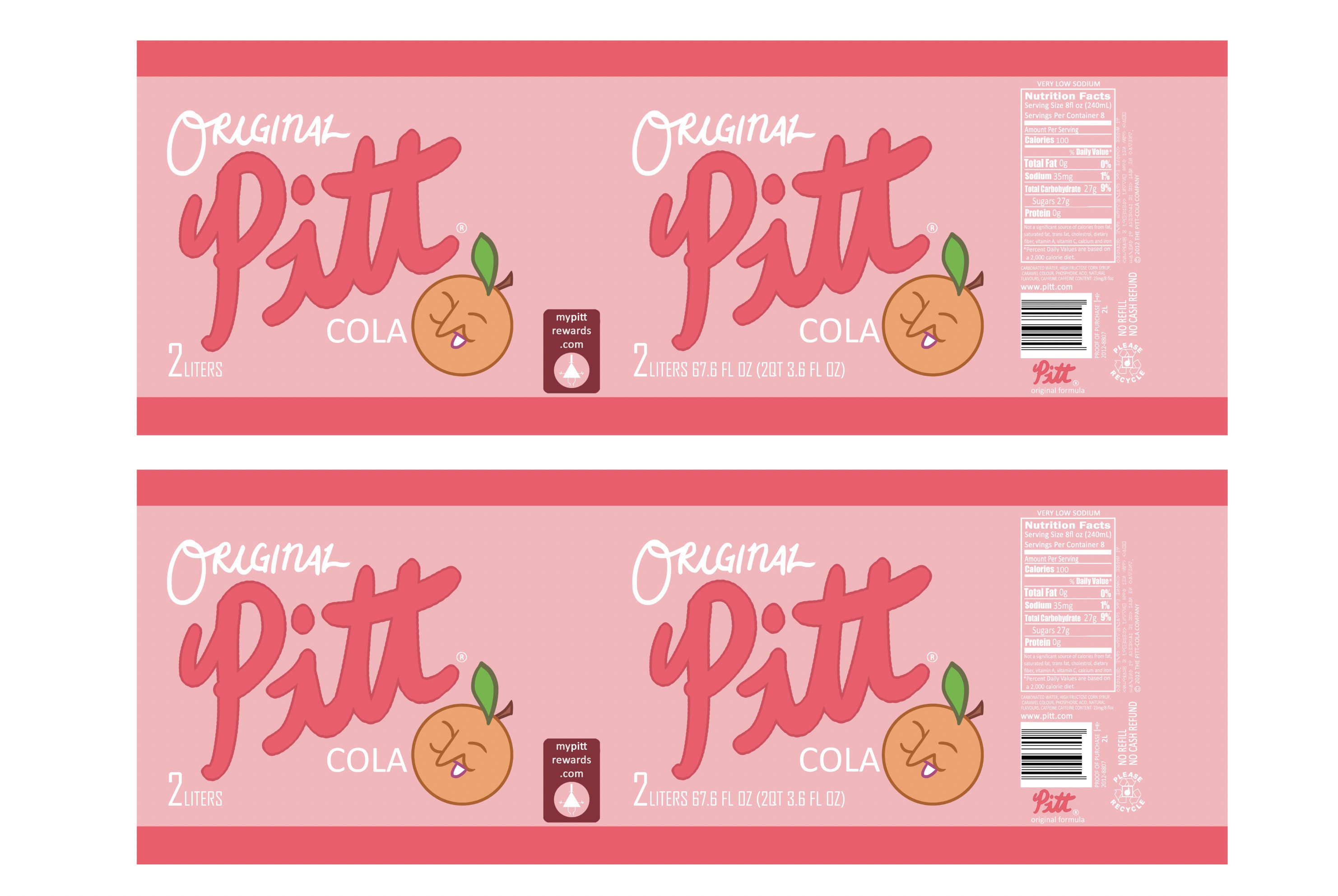 PDF to Print Pitt Cola Label From Gravity Falls for a 2 Litter Bottle ...