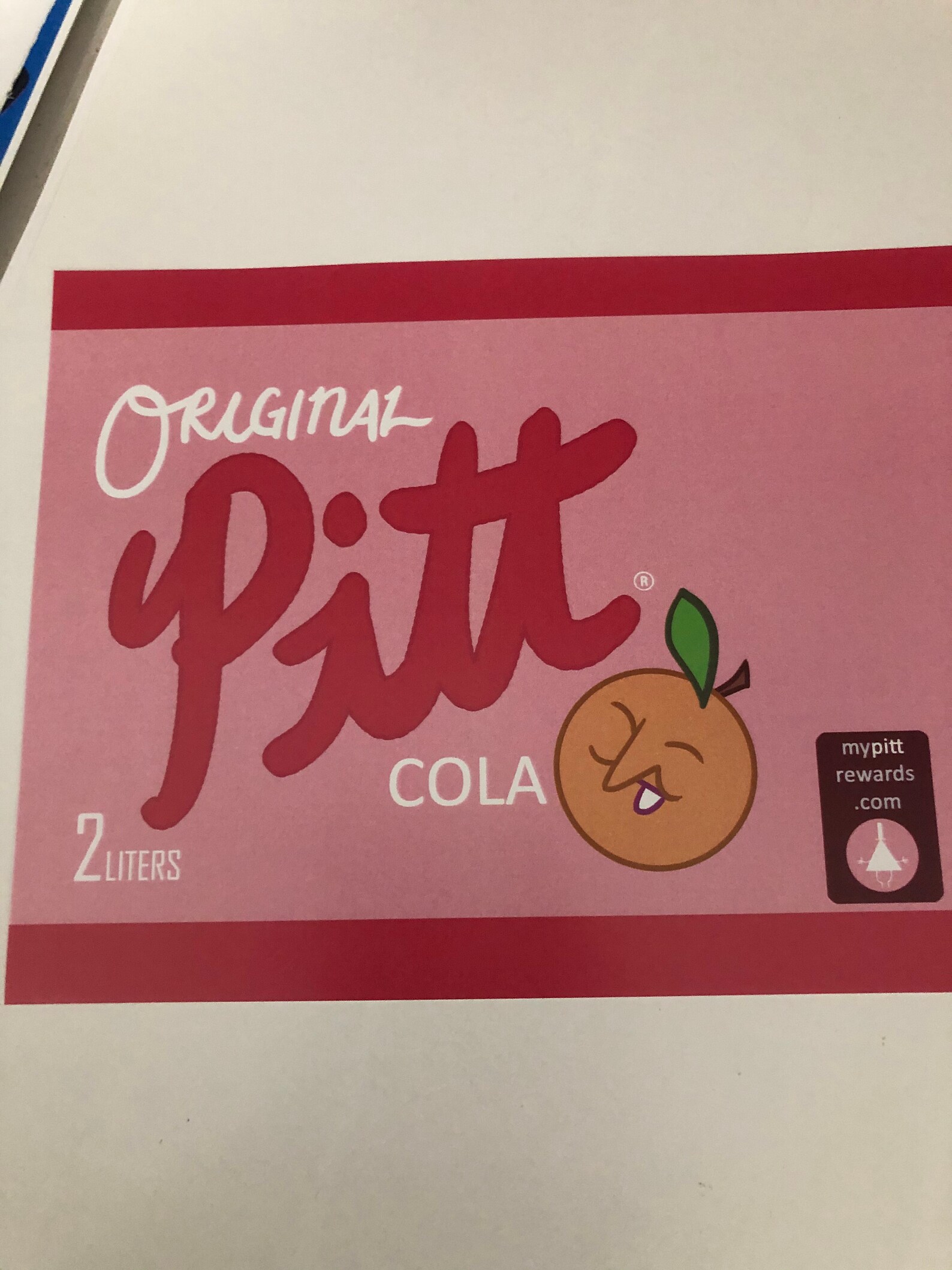 PDF to Print Pitt Cola Label From Gravity Falls for a 2 Litter Bottle ...
