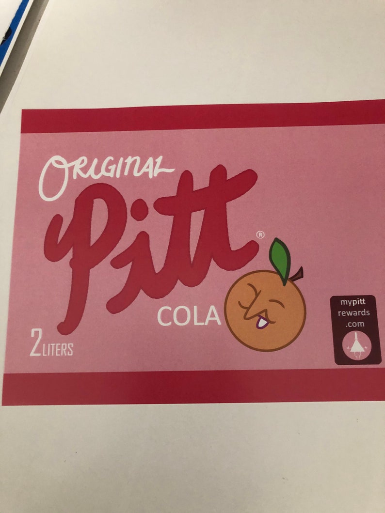 PDF to Print Pitt Cola Label From Gravity Falls for a 2 Litter Bottle ...