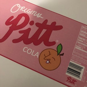Pitt Cola Label From Gravity Falls for a Can of Soda - Etsy