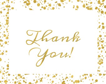 Paint Splatter Thank You Card - Etsy