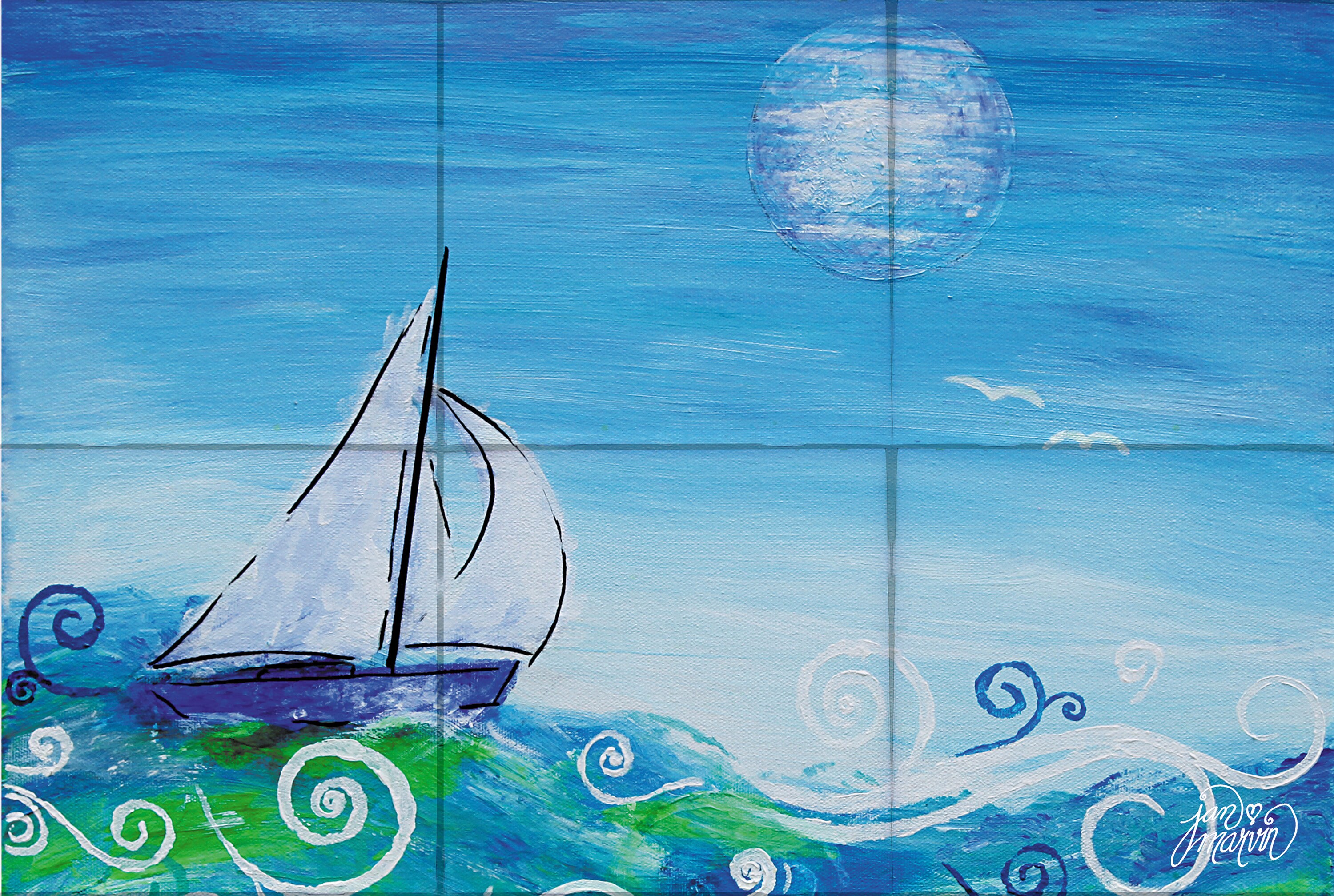 Sailing Tile Mural, High Quality (will Not Fade), Indoor or Outdoor ...