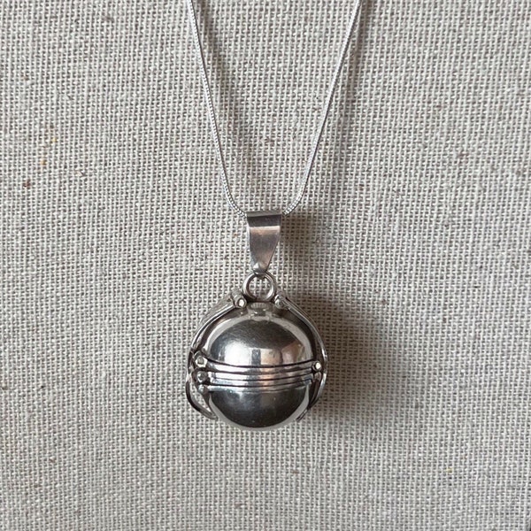 Ball Locket Necklace - Etsy