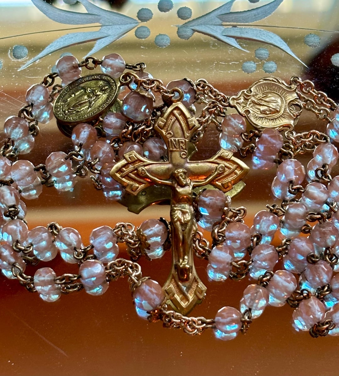 RARE Antique (early 1900s) Saphiret Gold Rosary - Etsy