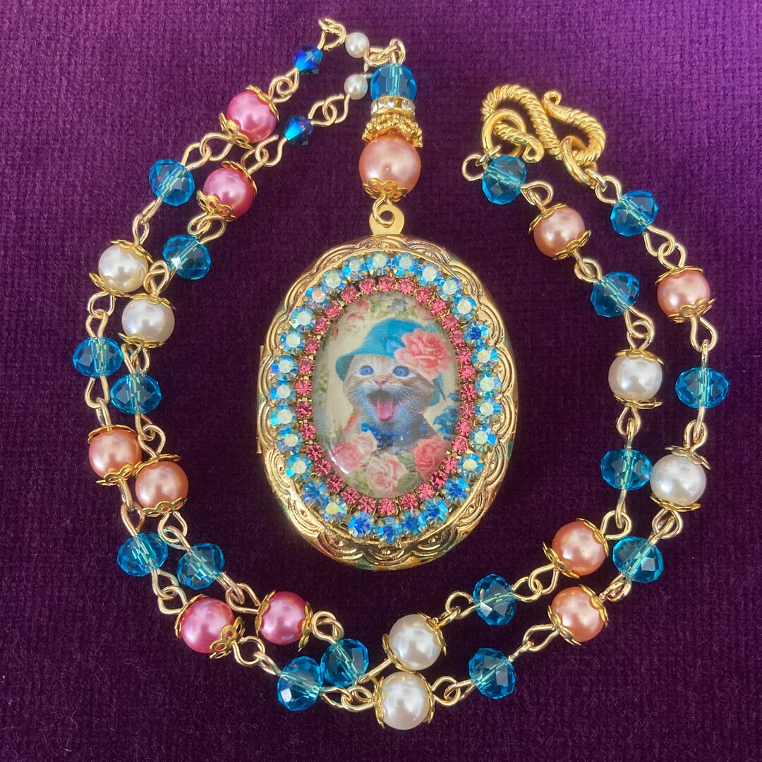 Kitty Cat Locket. - Etsy