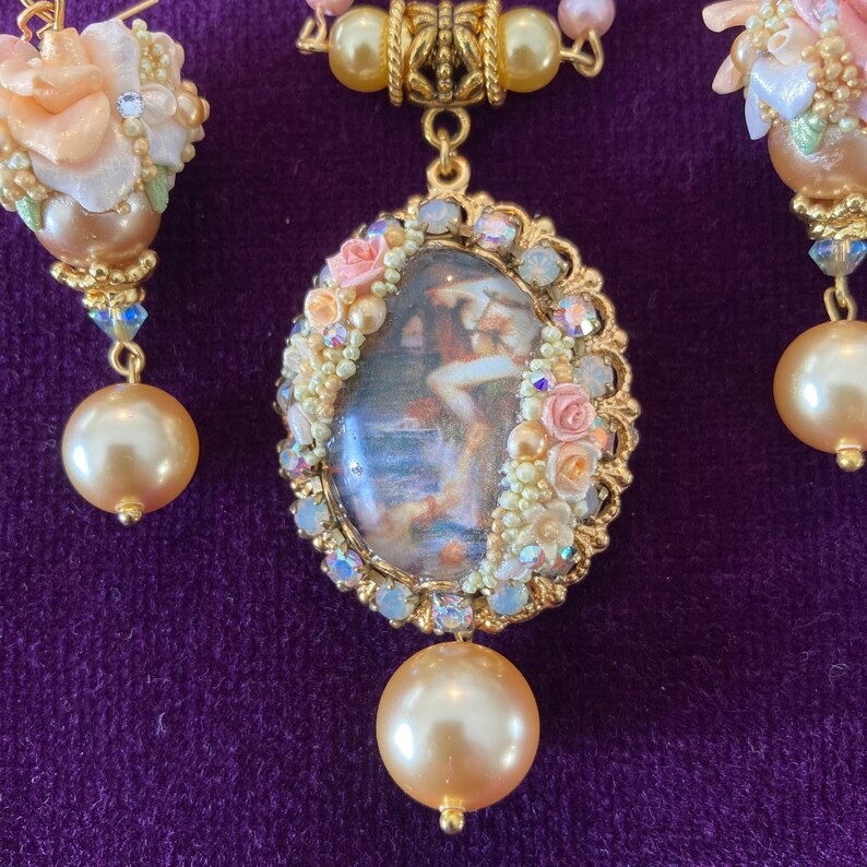 The Siren Jewellery Set Pre-raphaelite Art by John William - Etsy