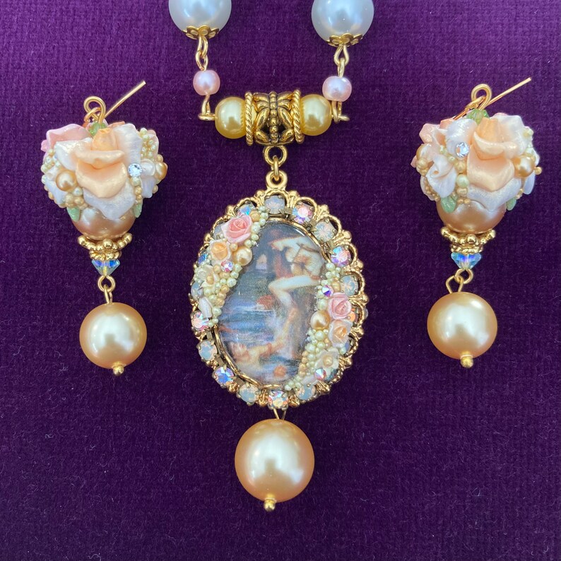 The Siren Jewellery Set Pre-raphaelite Art by John William - Etsy