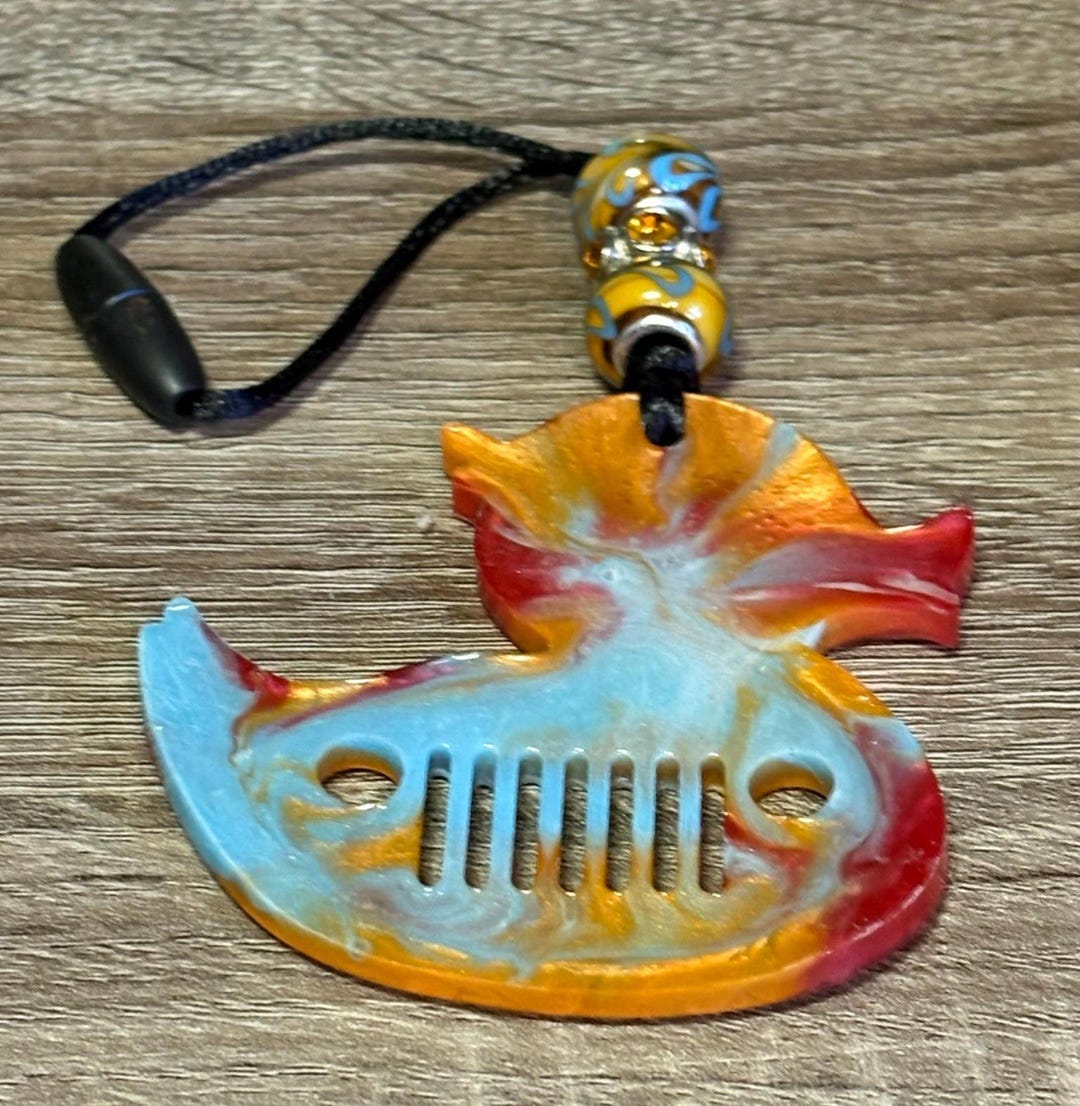 Splash Aztec Duck W/ Grill Rearview Mirror Car Charm - Etsy