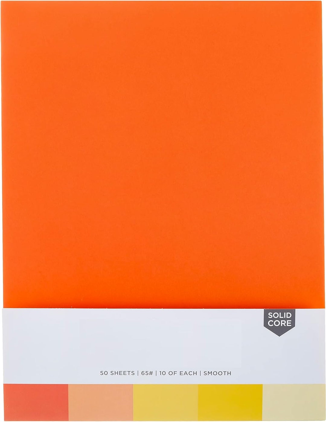 Orange & Yellow Cardstock 8.5x11 50 Sheets of 65lb Smooth, Heavy ...
