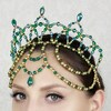 White Crystal Crown for Ballet Variation Headpiece Jewelry Dancer Tiara ...