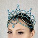 Ballerina Crown, Tiara Ballet Royal Blue Crystals Gold Jewelry, Diadema ...