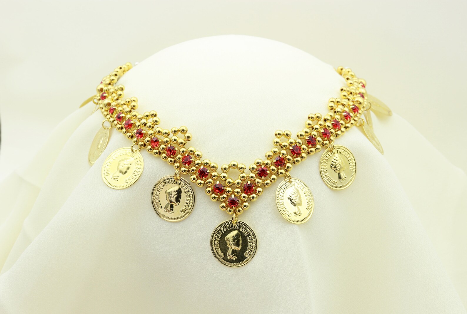 Gipsy Forehead Tiara for Esmeralda Emerald Green Gold Monist - Etsy