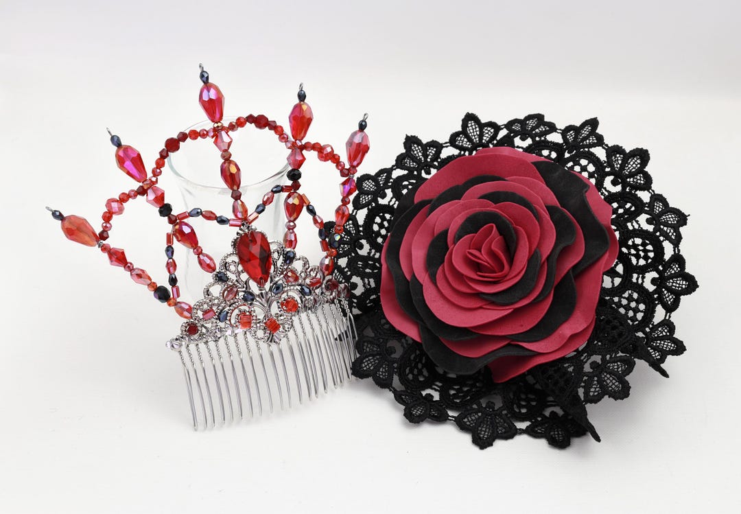 Carmen Ballet Red & Black Rose for Spanish Dance, Paquita Don Quixote ...