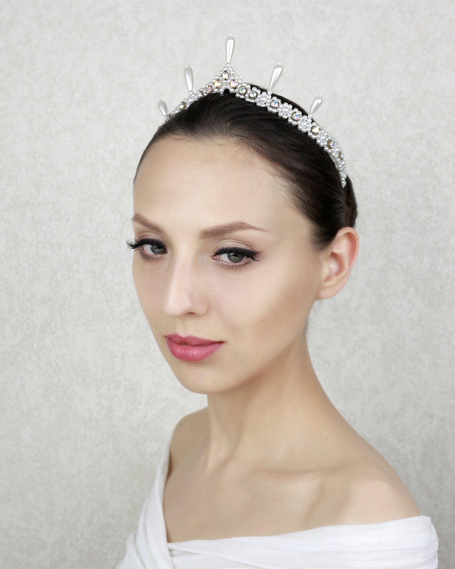 Headpiece Ballet Dancer Performance Pearl Head Jewelry - Etsy