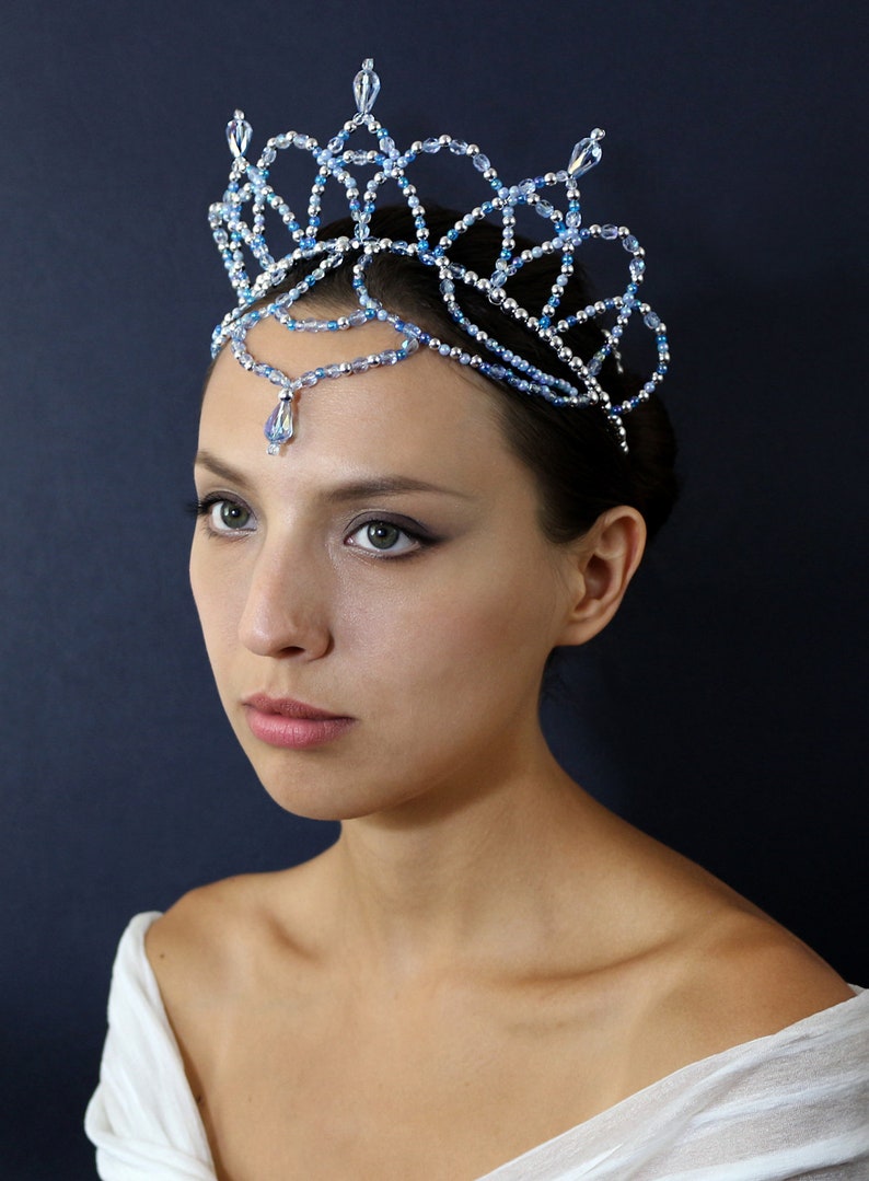 Ballerina Crown Tiara Ballet Diadema for Performance Blue - Etsy