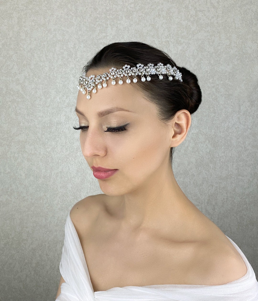 Ballet Pearl Headpiece Dancer Performance Head Jewelry - Etsy