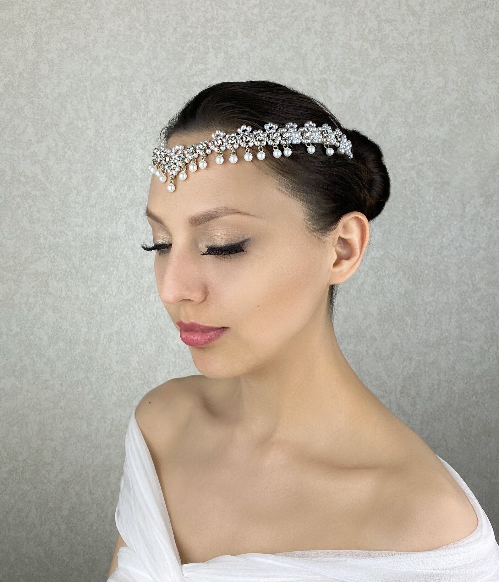 Ballet Pearl Headpiece Dancer Performance Head Jewelry - Etsy