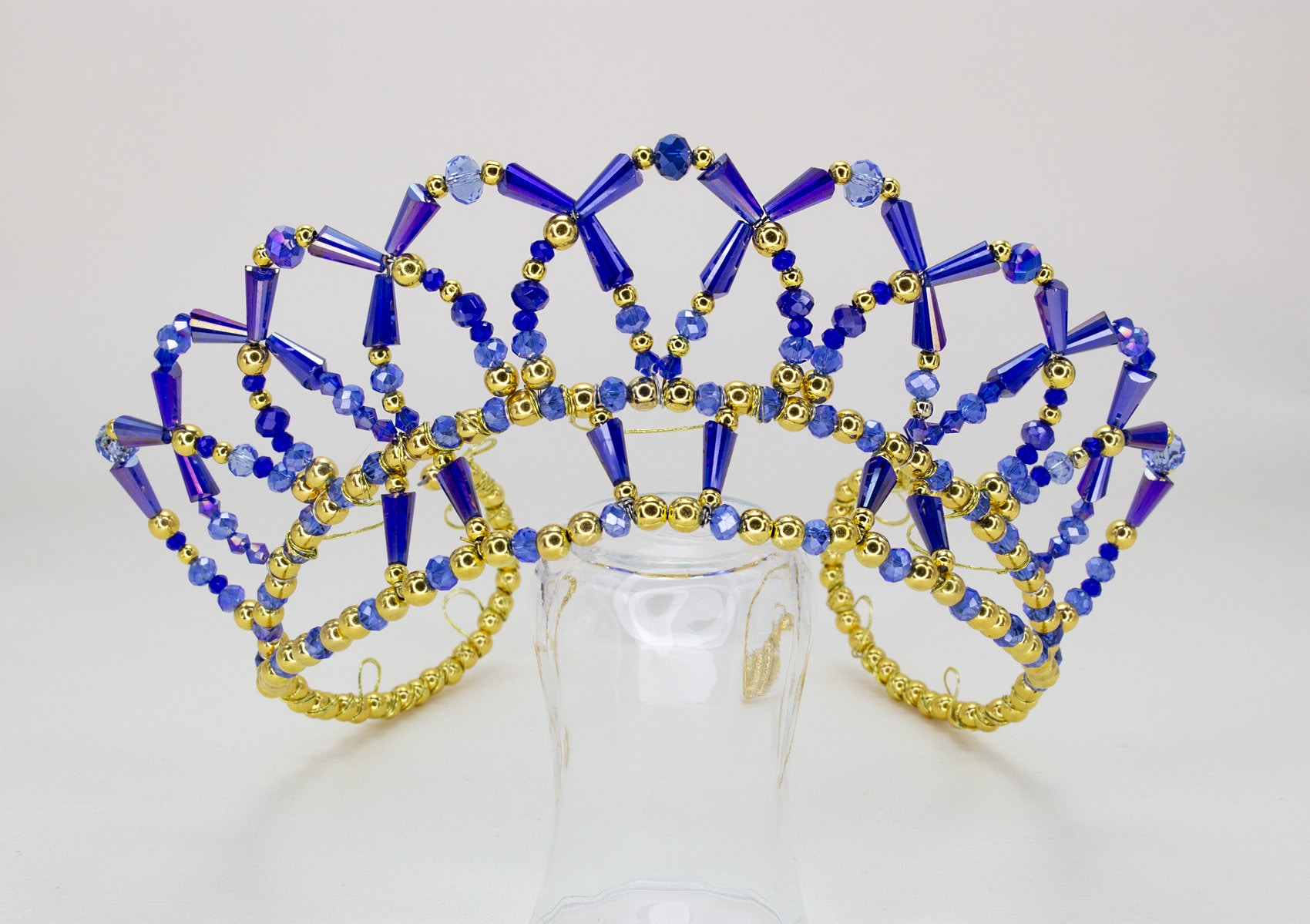 Ballerina Crown, Tiara Ballet, Diadema for Performance, Royal Blue ...