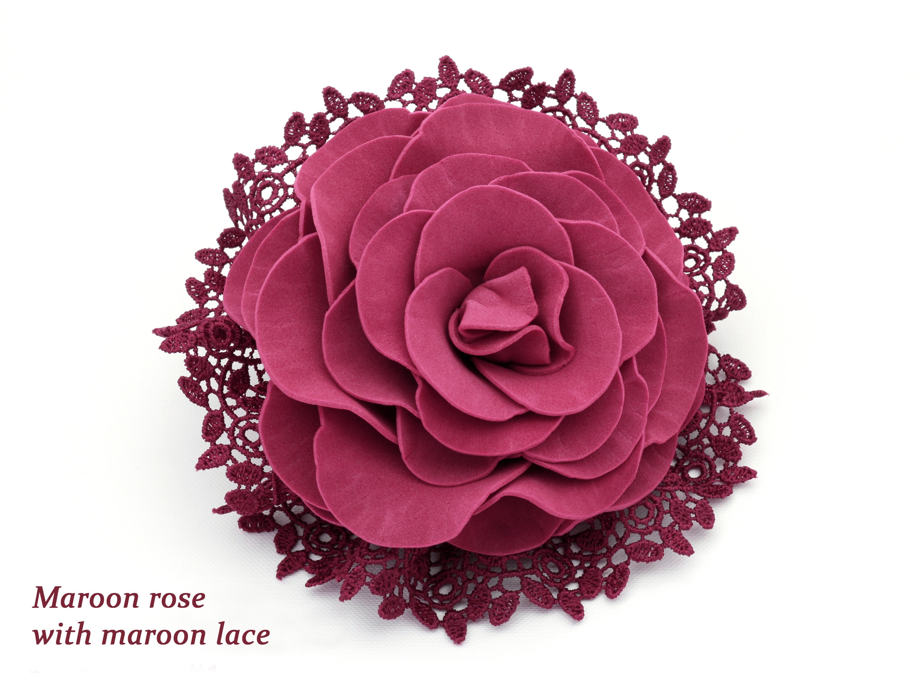 Carmen Ballet Maroon Rose for Spanish Dance, Lace Accessorie Paquita ...