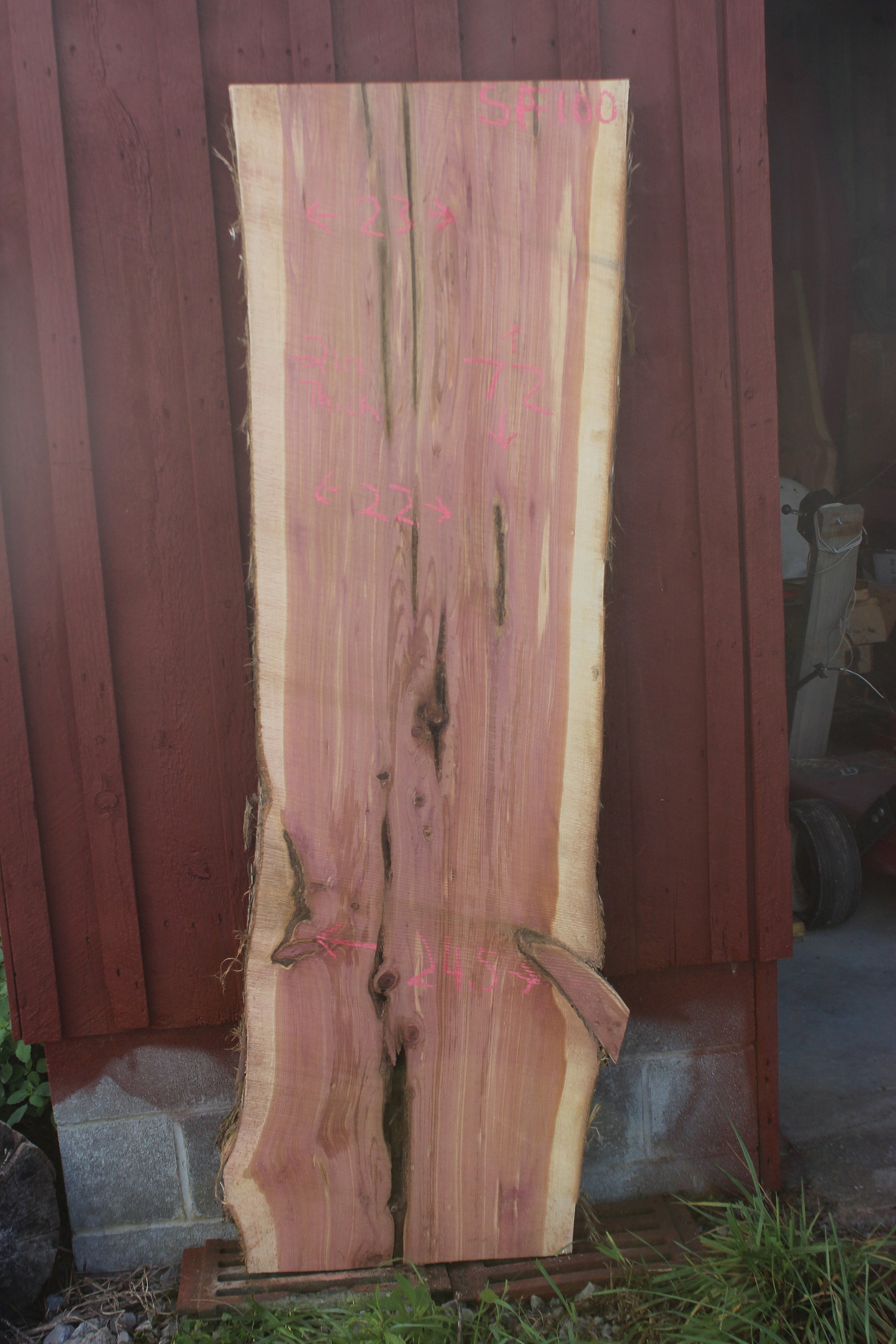 X large Rare Red Cedar Slab 72 inches | Etsy