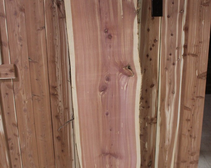Large Red Cedar Slab Thick Live Edge Raw Rustic Plank 72 Inches 2 1/2 ...