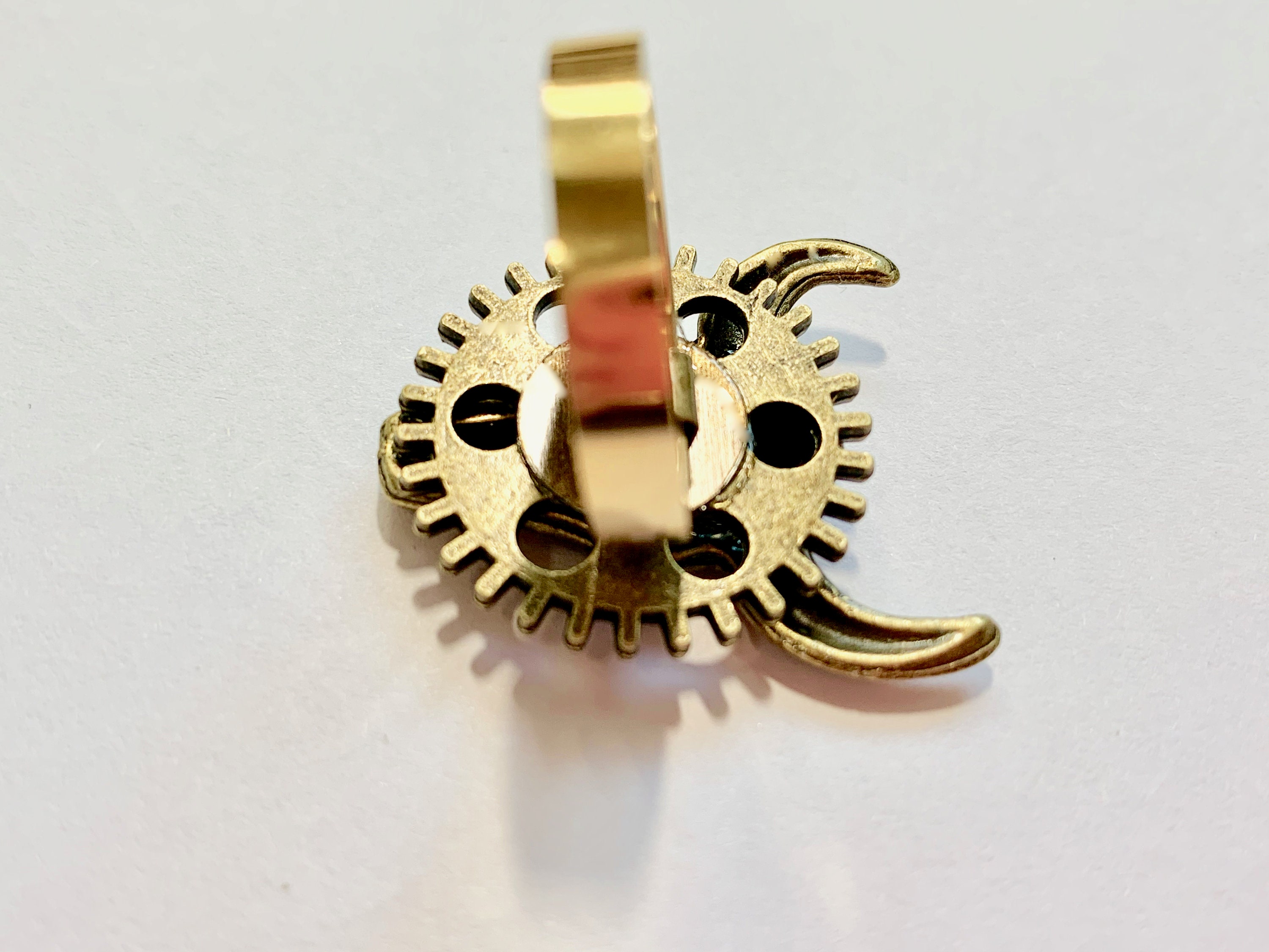 Steampunk Cowboy Neckerchief Slide Brass Steer and Slide Gear SASS ...