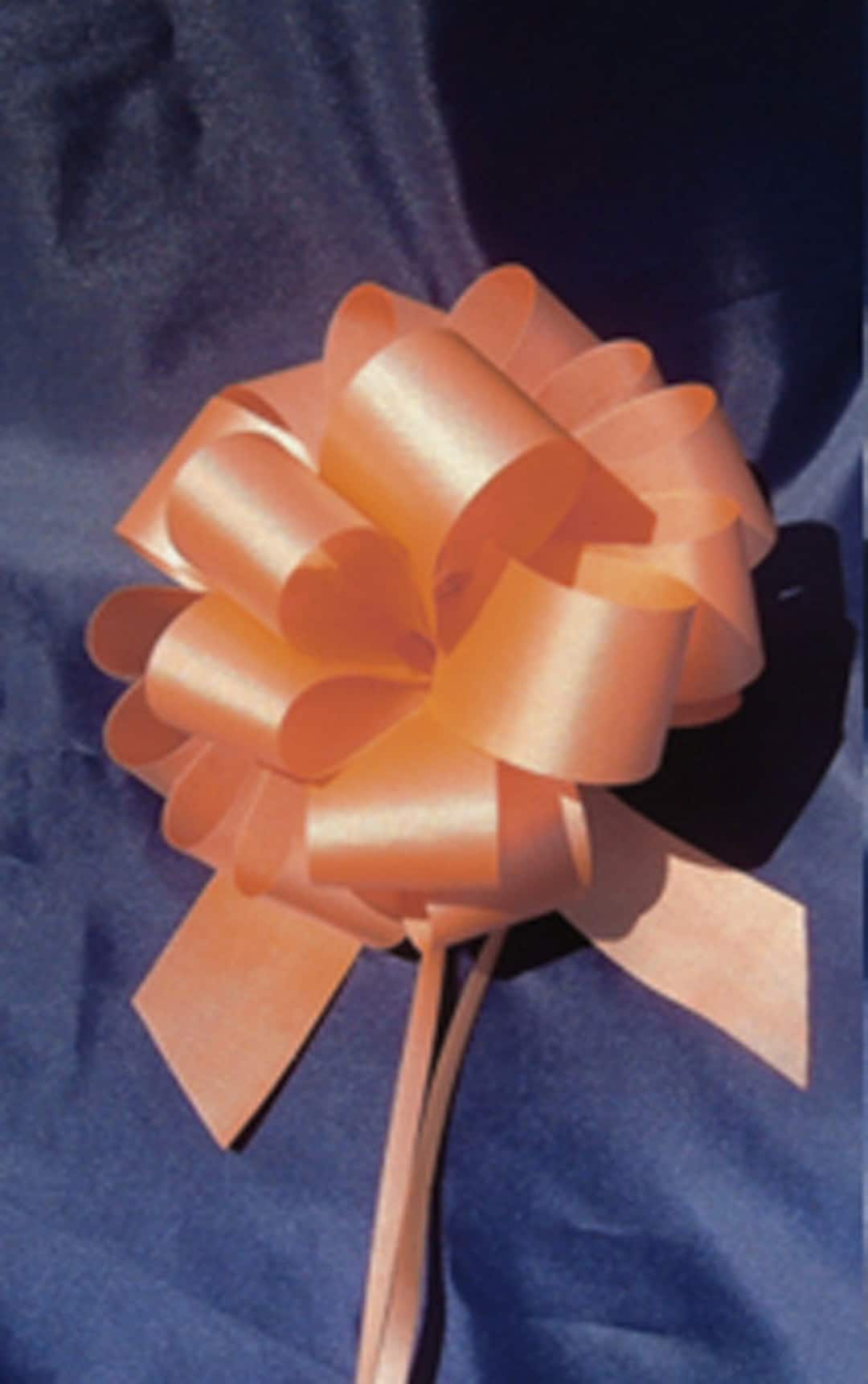 Pull String Bows - Gift Wrap Packaging - 5" 20 Loops - 1 1/4" - Orange ...