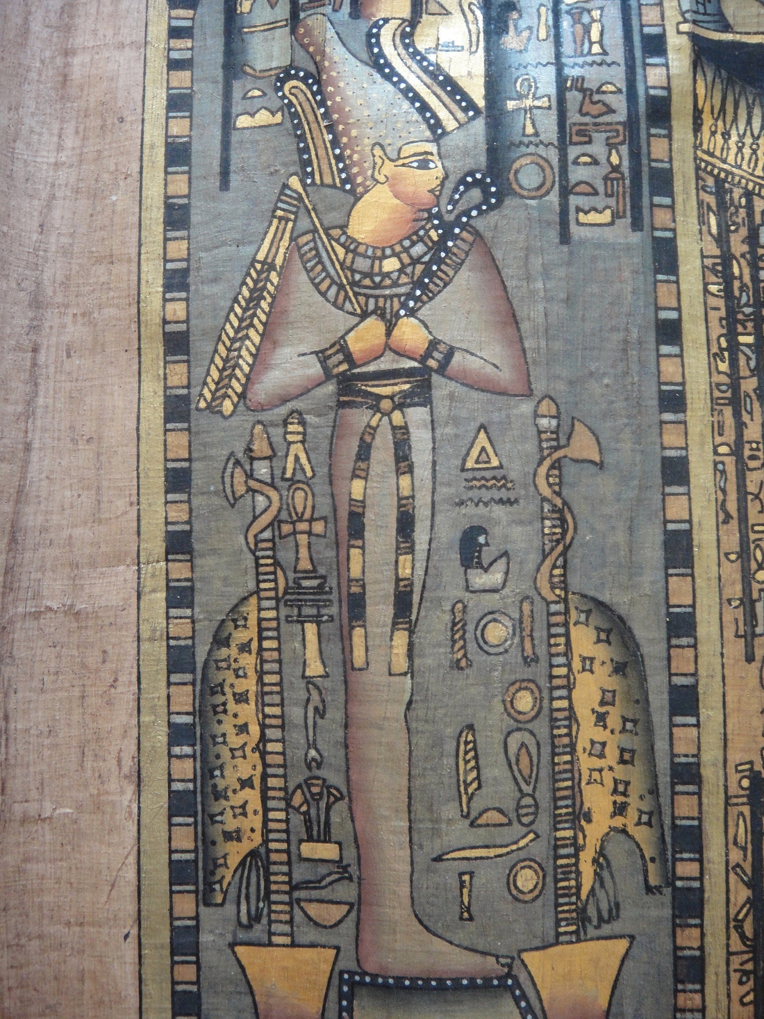 36 X 24 Papyrus Art - Egyptian Hand Painted Signed Genuine Papyrus ...