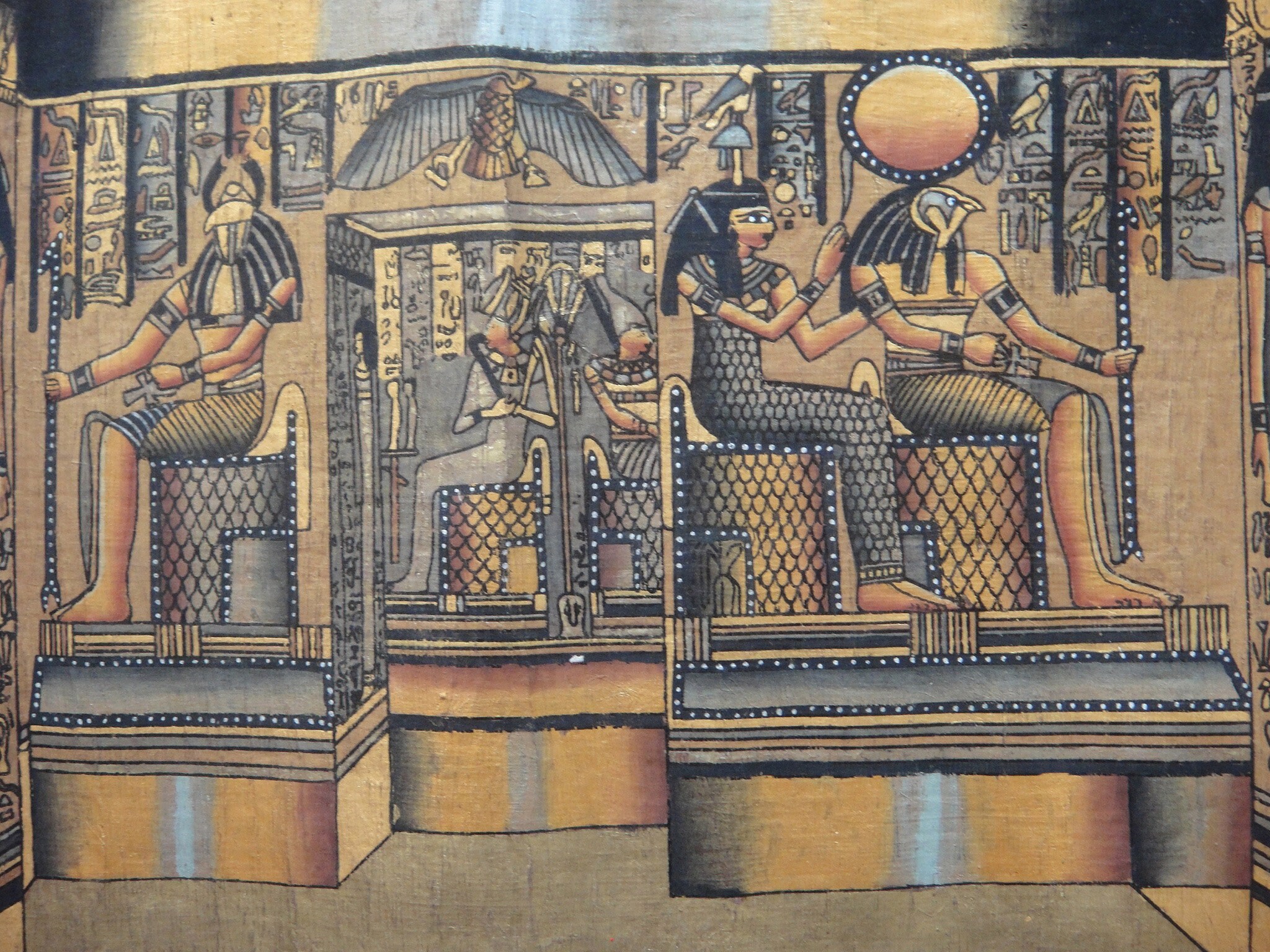 36 X 24 Papyrus Art - Egyptian Hand Painted Signed Genuine Papyrus ...