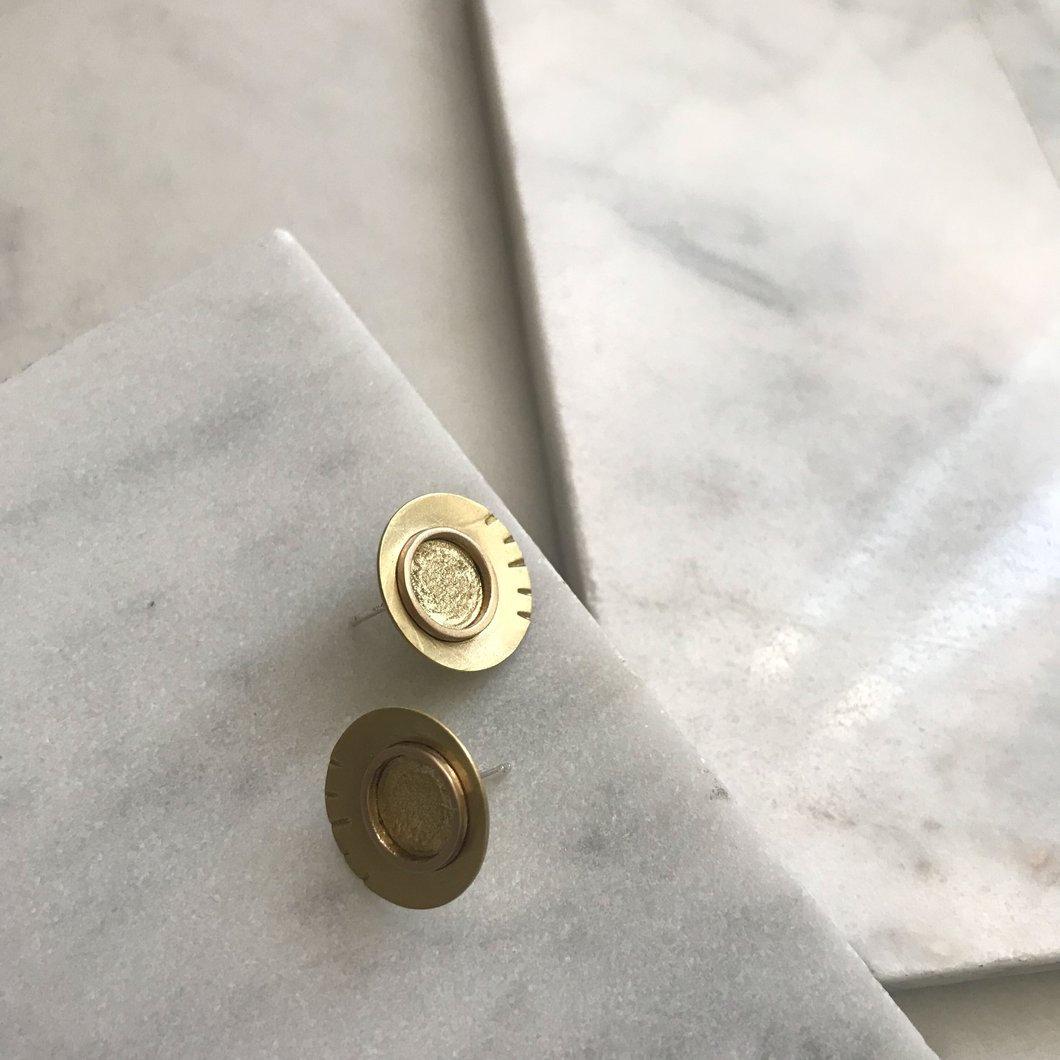 ECCENTRIC STUDS Minimal Circle Abstract Modern Simple Bold | Etsy