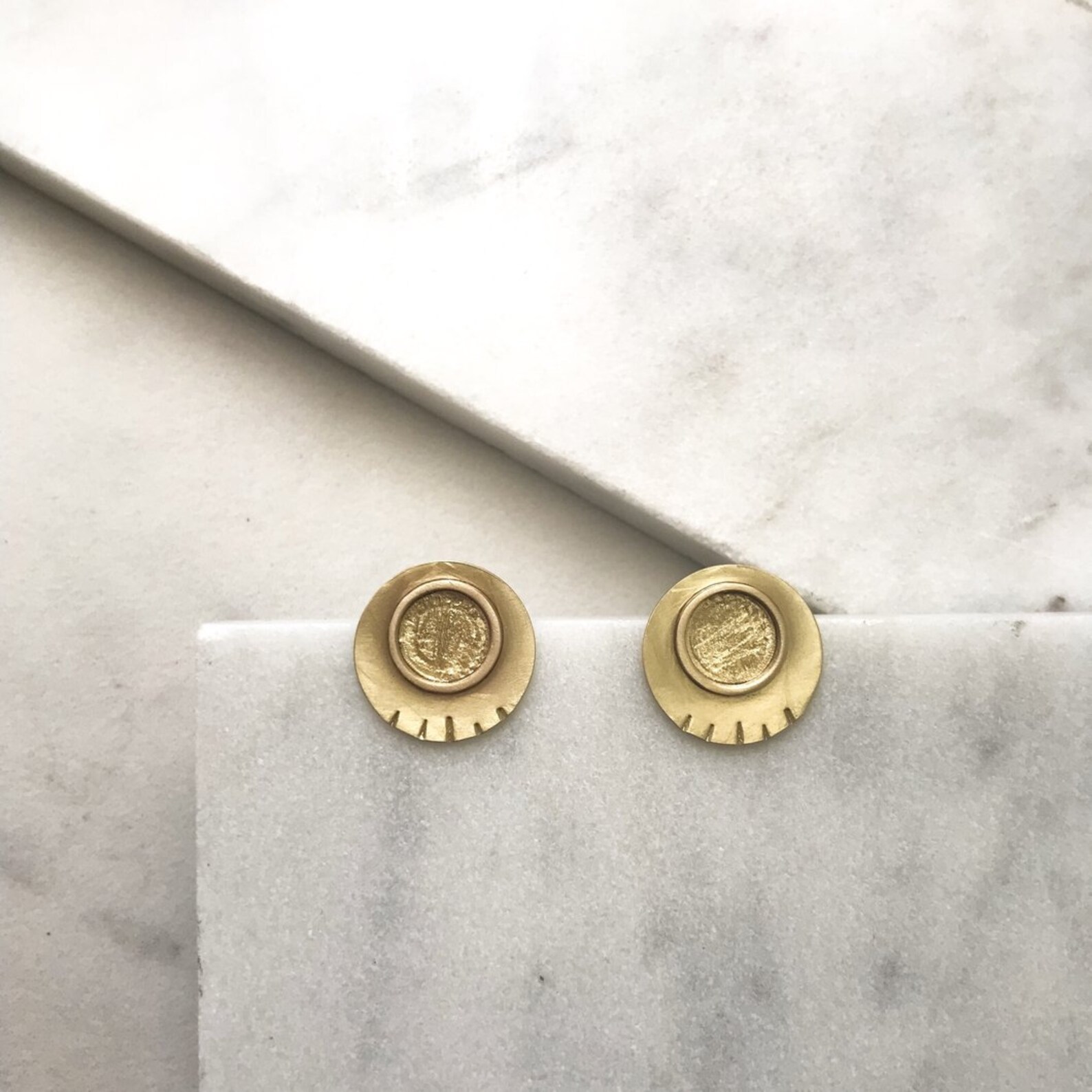 ECCENTRIC STUDS Minimal Circle Abstract Modern Simple Bold | Etsy