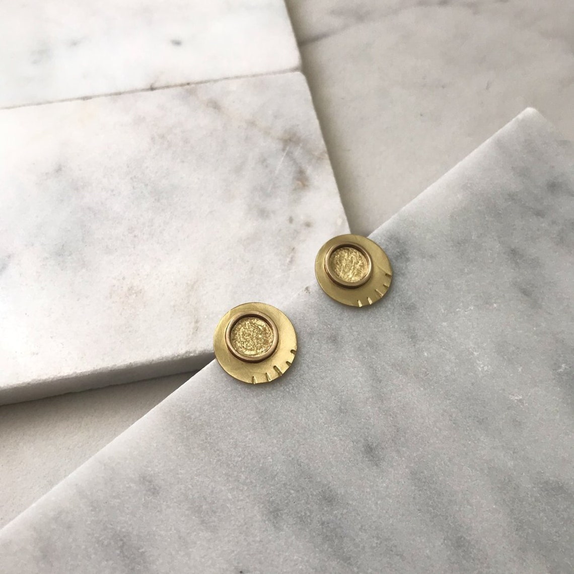 ECCENTRIC STUDS Minimal Circle Abstract Modern Simple Bold | Etsy