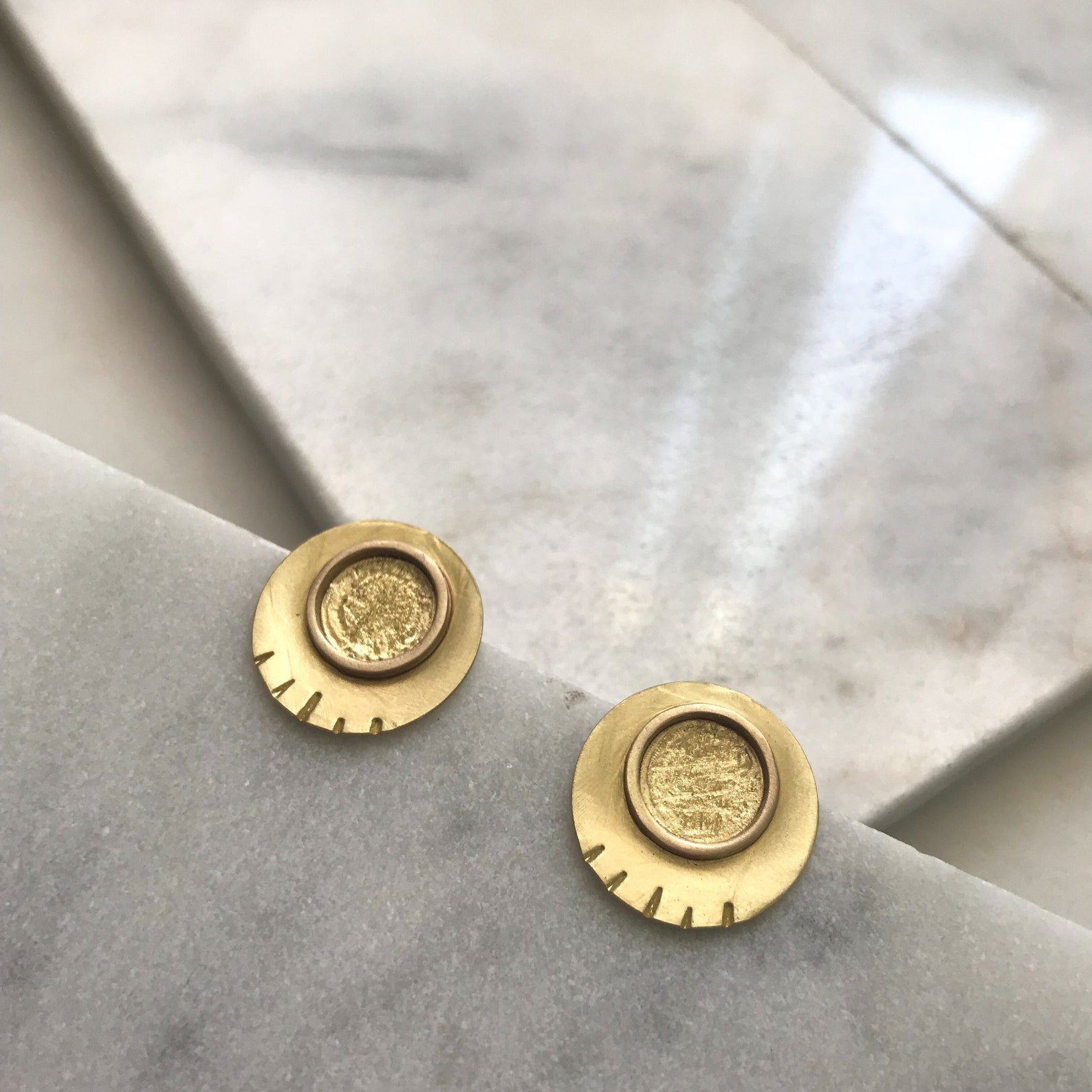 ECCENTRIC STUDS Minimal Circle Abstract Modern Simple Bold | Etsy