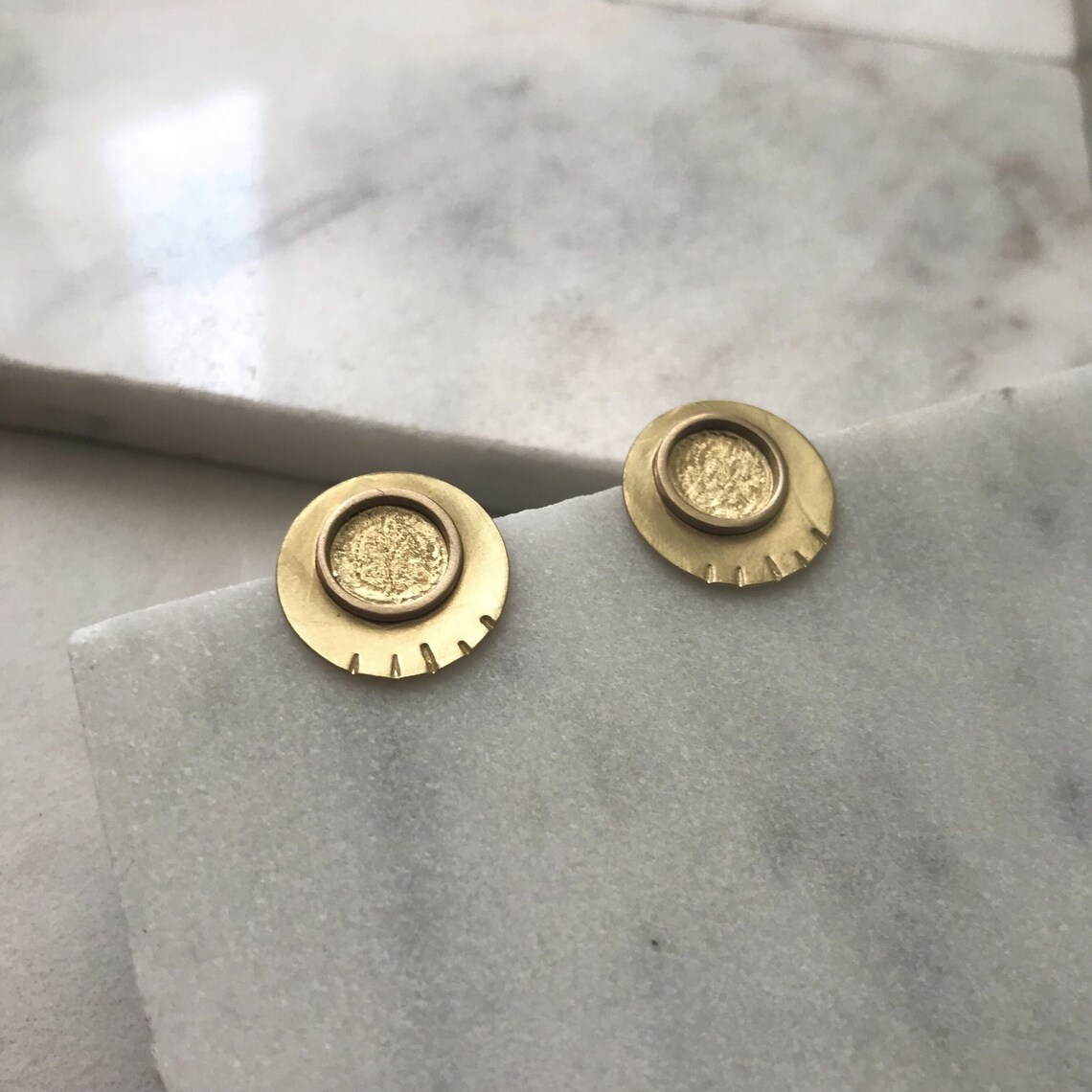 ECCENTRIC STUDS Minimal Circle Abstract Modern Simple Bold | Etsy