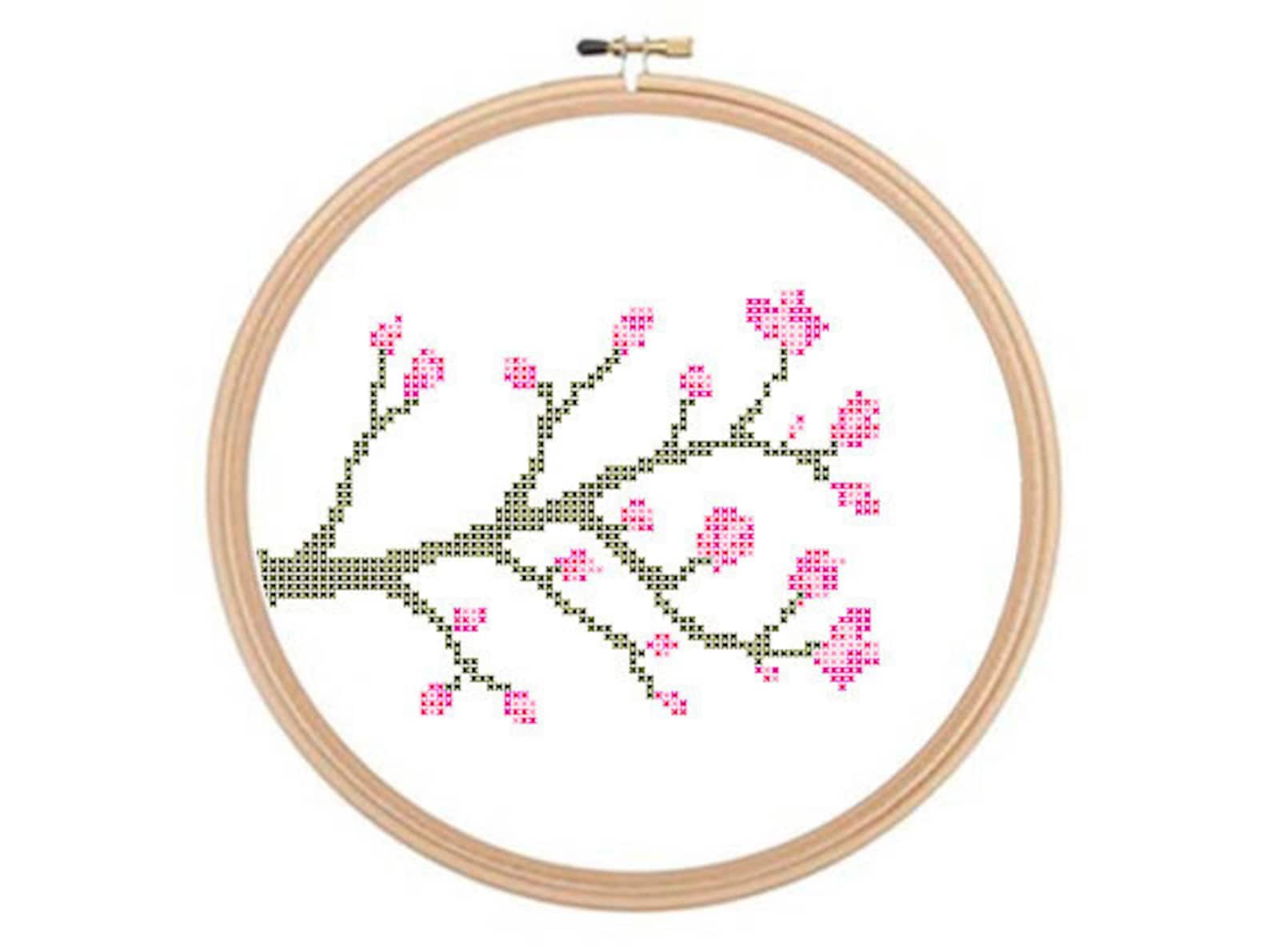 Cherry Blossom Tree Cross Stitch Pattern Cherry Cross - Etsy