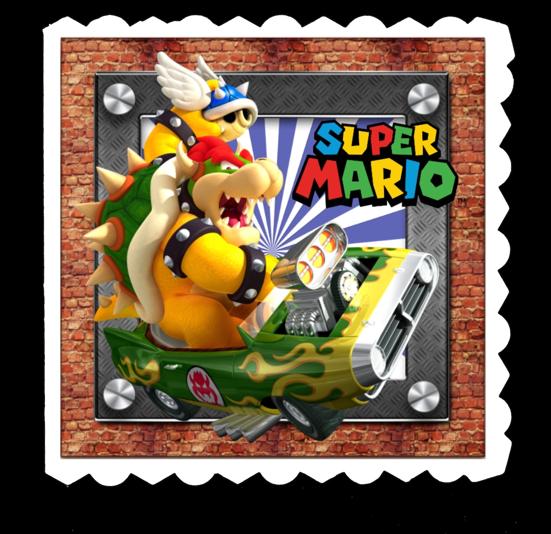 Bowser Super Mario Handmade 3d Birthday Card Grandson - Etsy Australia