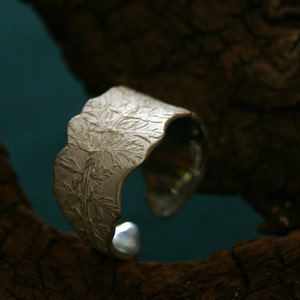 Unique Ring With Fossilized Yarrow - Healing Herb - Etsy