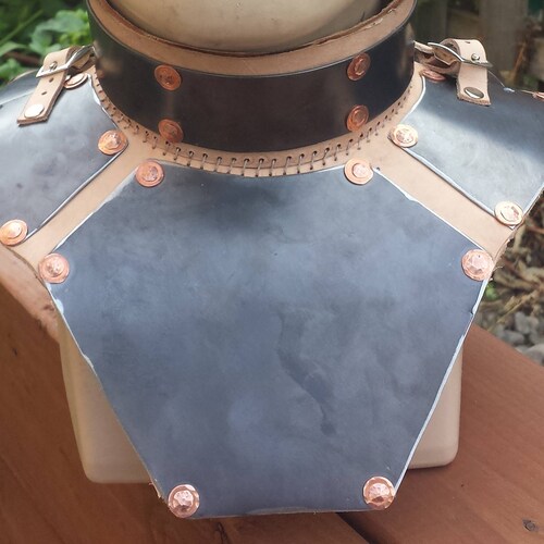 Gorget Neck Guard SCA Larp Armour 18ga Gauge Mild Steel - Etsy