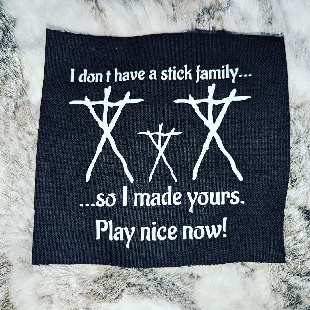 Stick Family Witchcraft Patch - Etsy