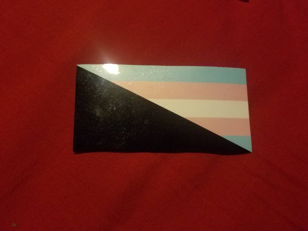 Trans Anarchist Flag Vinyl Sticker - Etsy