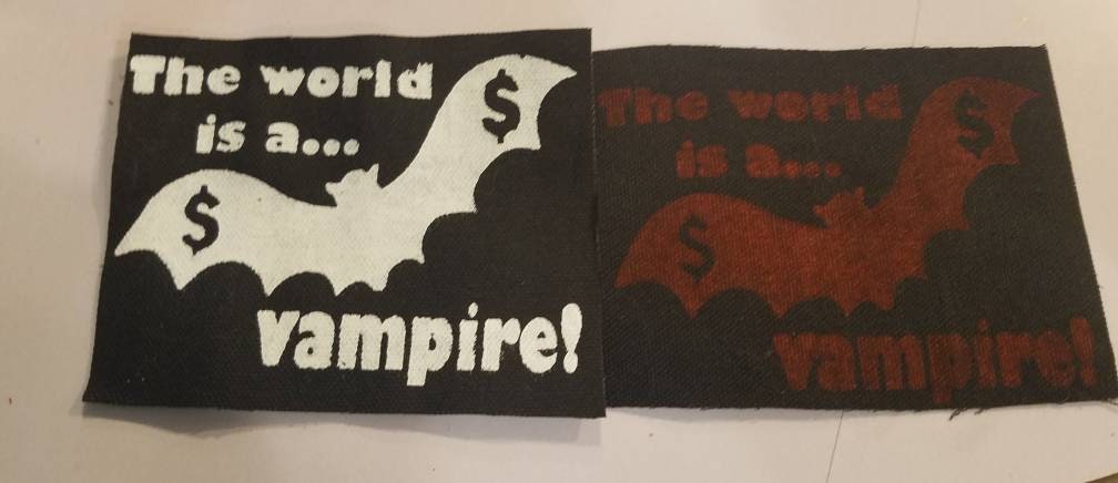 Anti capitalism vampire patch | Etsy