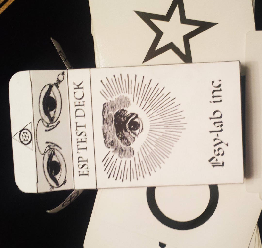 ESP Test Deck Custom Box - (BOX ONLY) - for Mentalists & Magicians ...