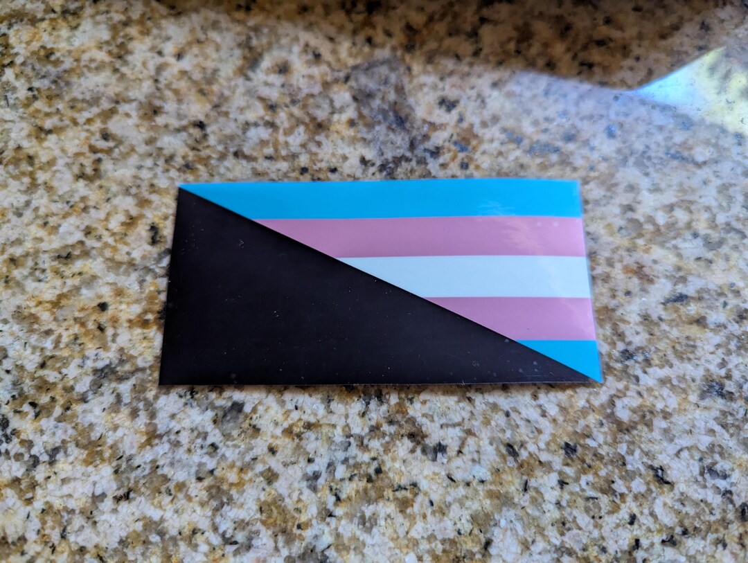 Trans Anarchist Flag Vinyl Sticker - Etsy