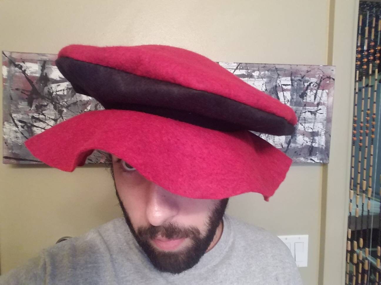 2 Tone Renaissance Era Hat Medieval Beret Poets Hat - Etsy UK