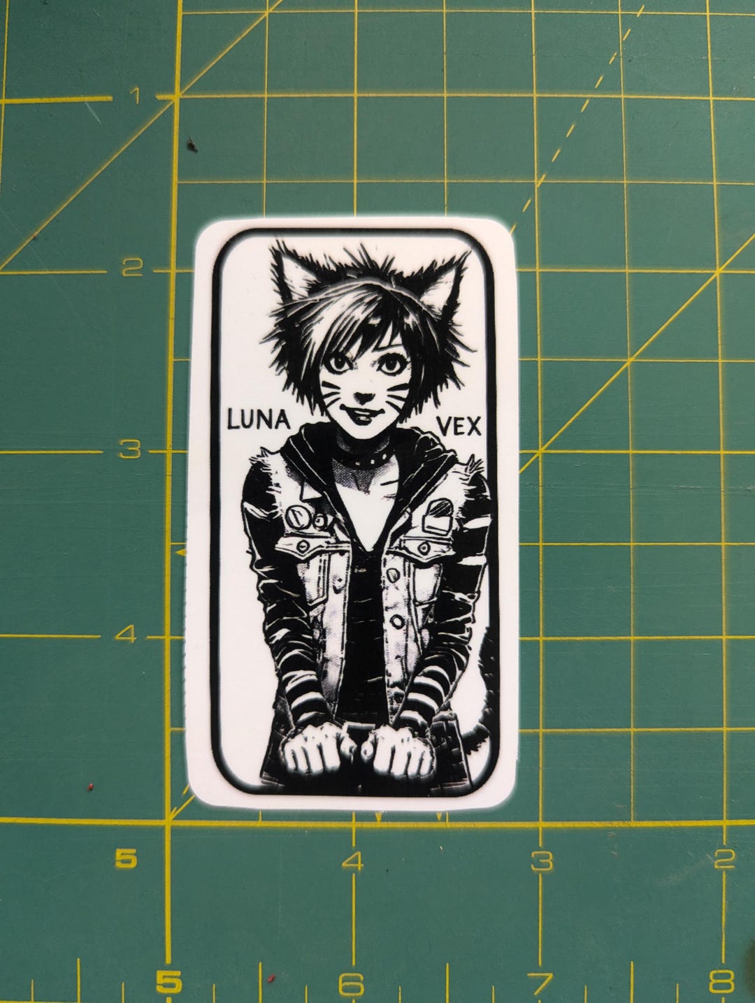 Luna Vex Cat Vinyl Sticker – Cute Anime Girl - Etsy