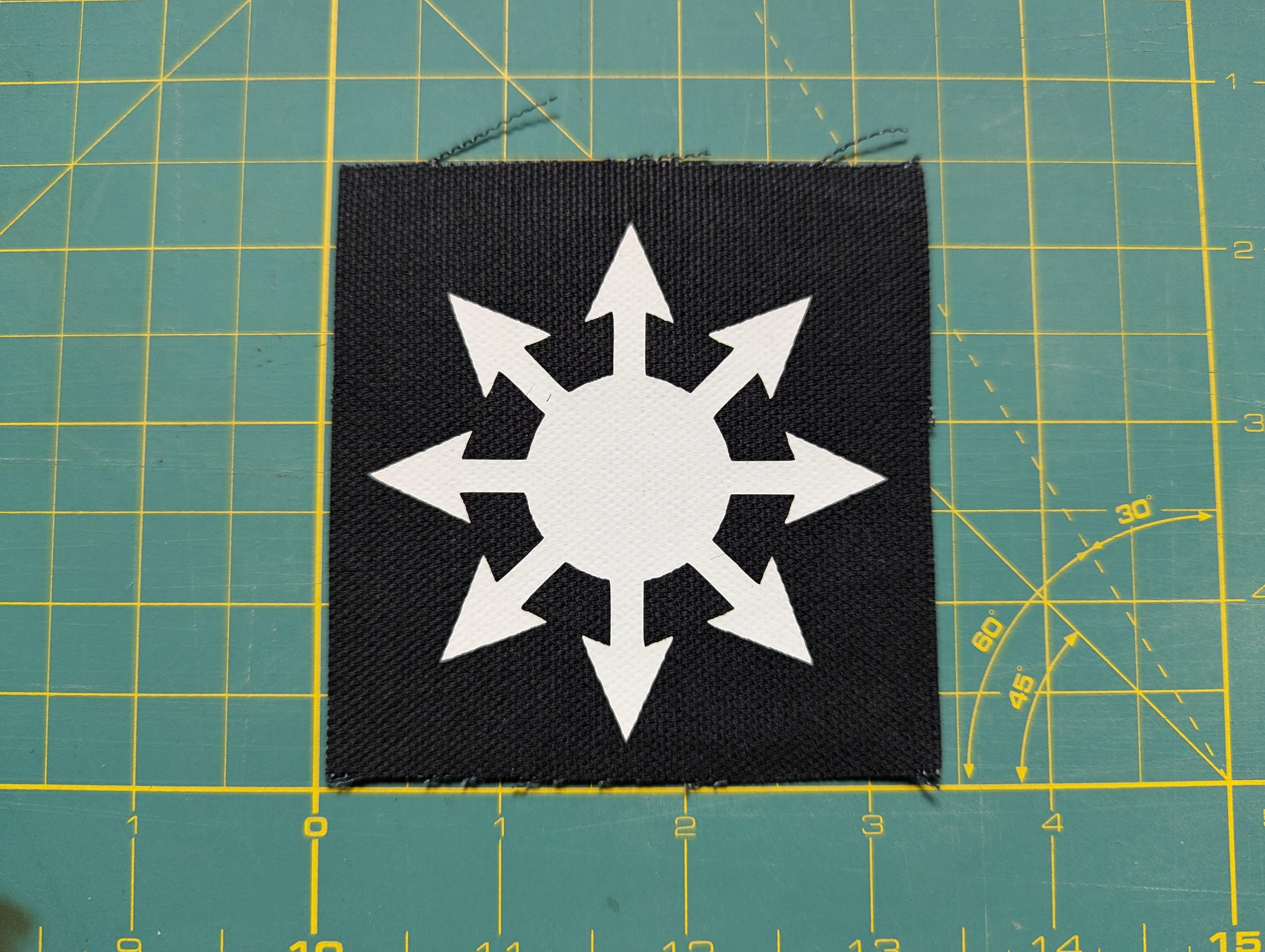 Chaos Star Patch on Canvas - Etsy